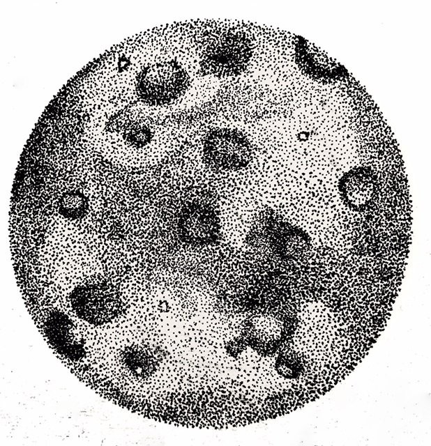 Stipple Moon drawing by Suzette | Doodle Addicts