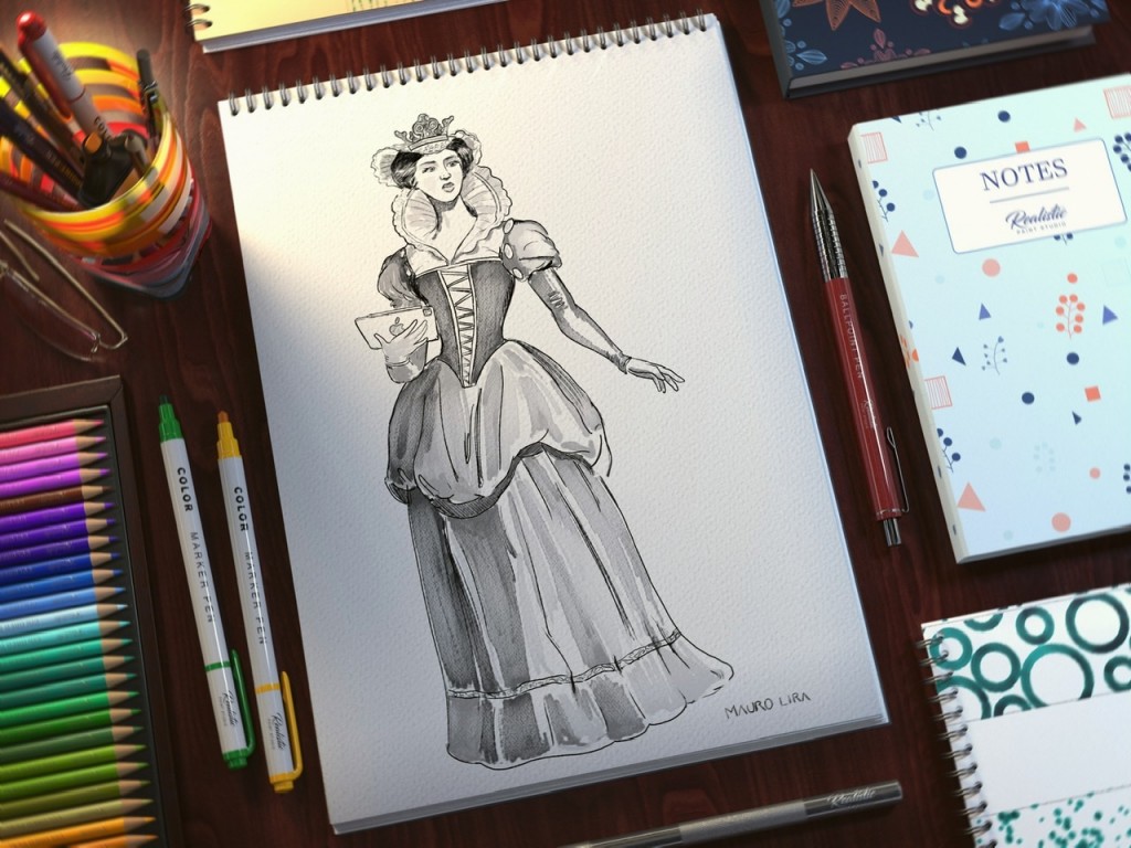 Inktober 2020 Day 7 - Fancy drawing by Mauro Lira | Doodle Addicts
