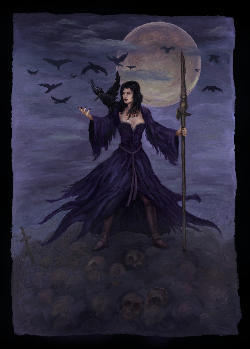 Morrigan drawing by Mauro Lira | Doodle Addicts