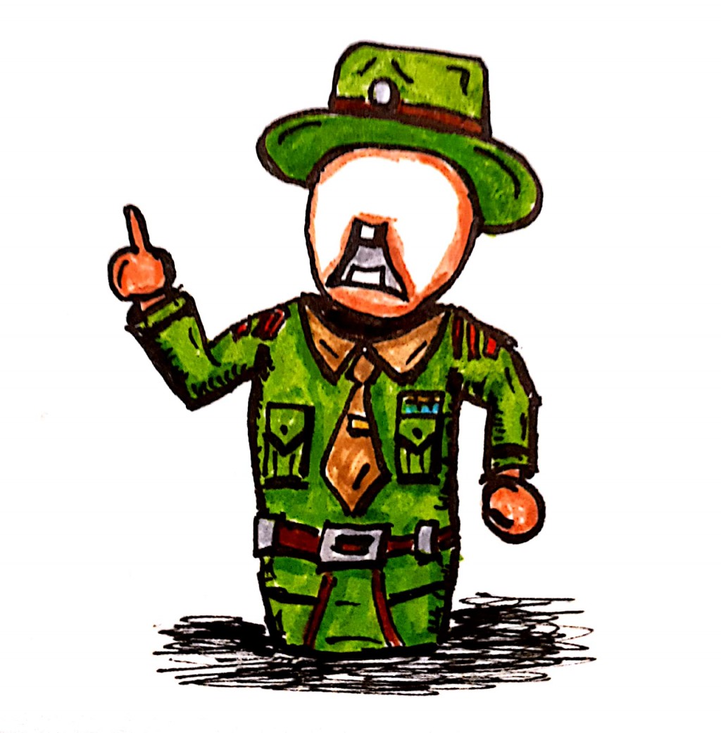 Gunnery Sergeant Hartman drawing by Daniel Gräfen | Doodle Addicts
