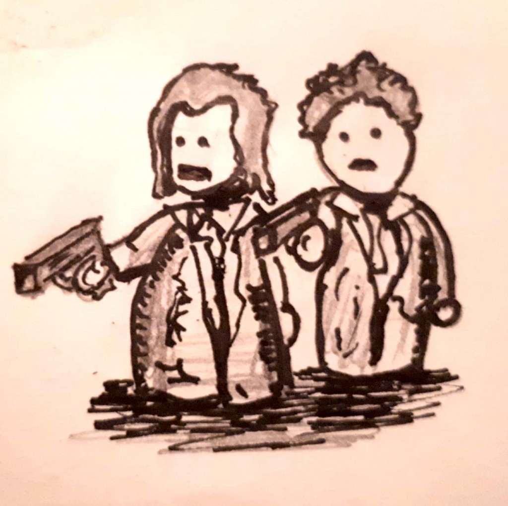 Pulp Fiction drawing by Daniel Gräfen | Doodle Addicts