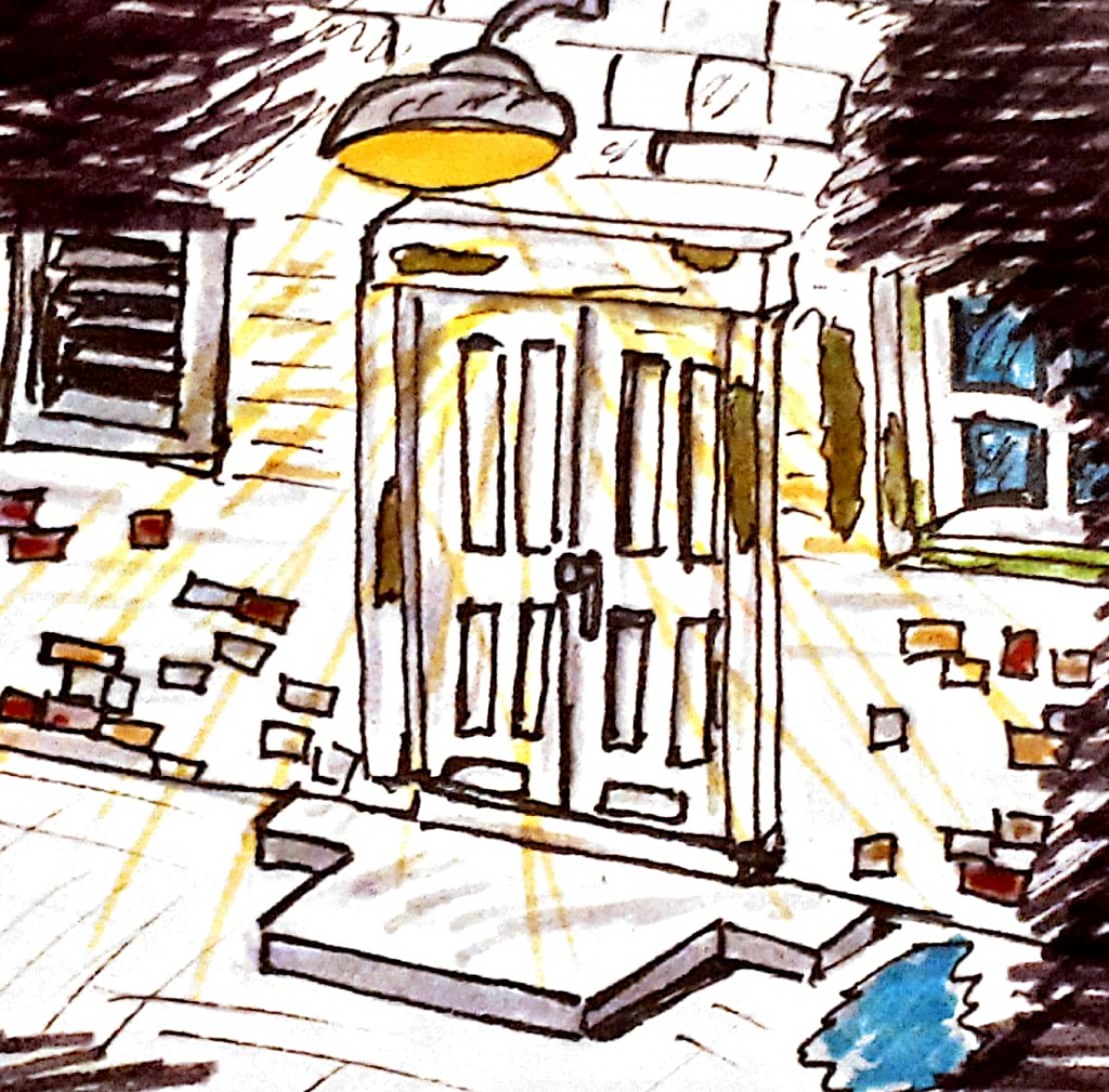Side Entrance drawing by Daniel Gräfen | Doodle Addicts