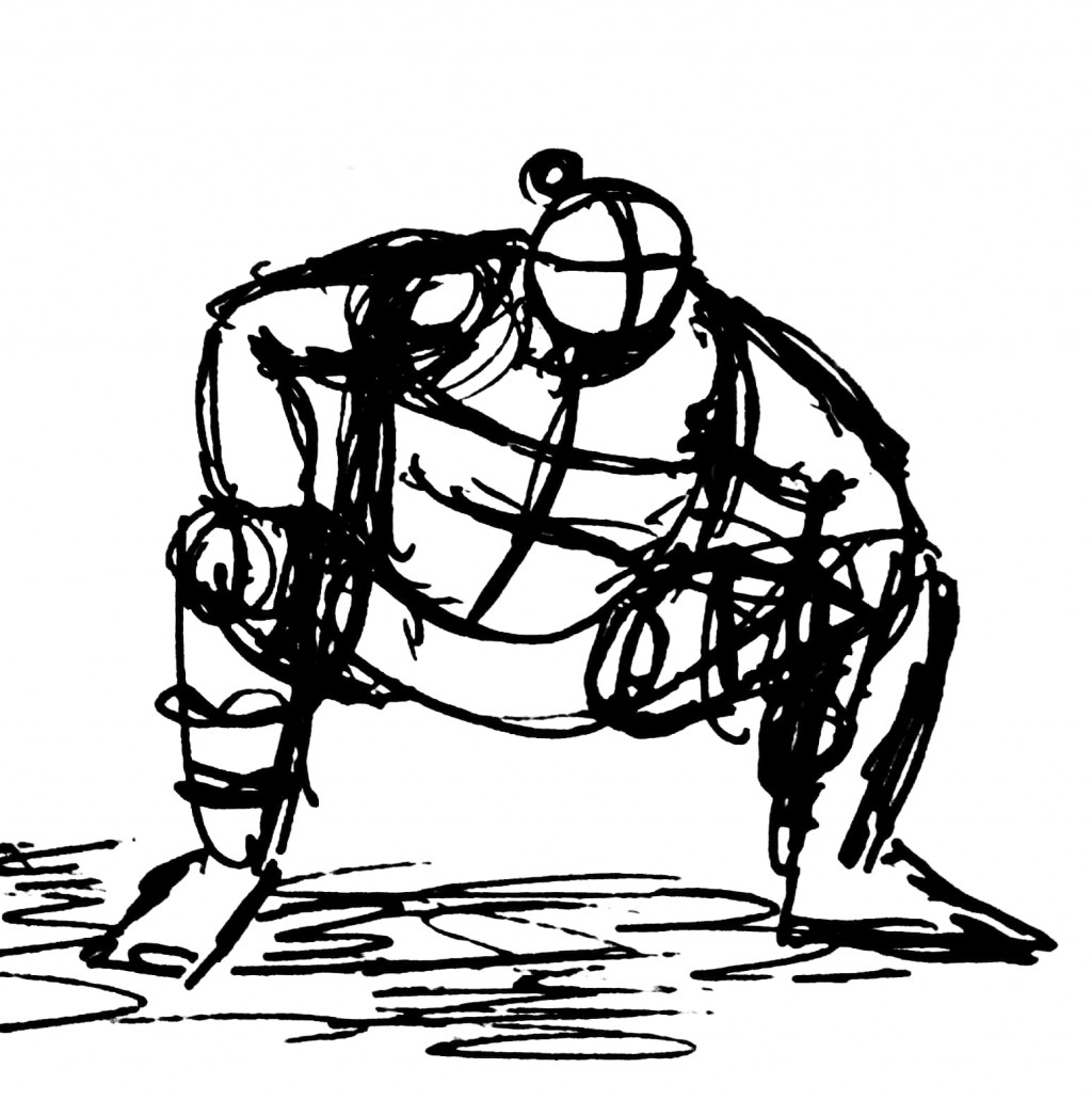 Sumo drawing by Daniel Gräfen | Doodle Addicts
