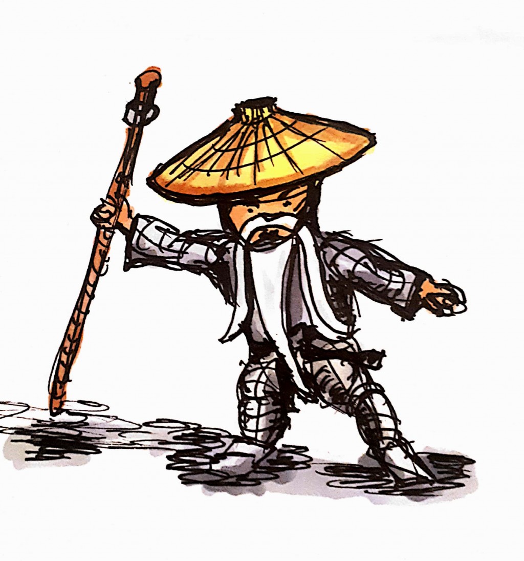 Master Wu drawing by Daniel Gräfen | Doodle Addicts