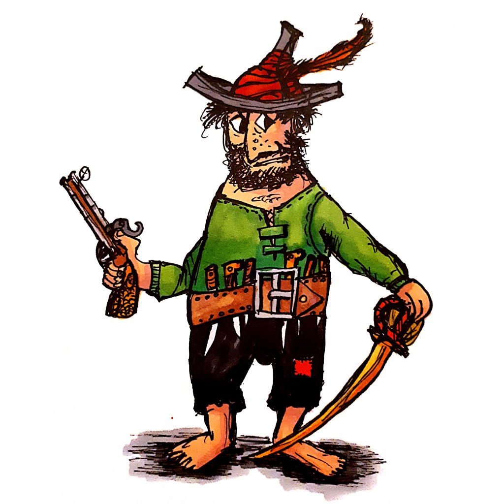 The Robber Hotzenplotz drawing by Daniel Gräfen | Doodle Addicts