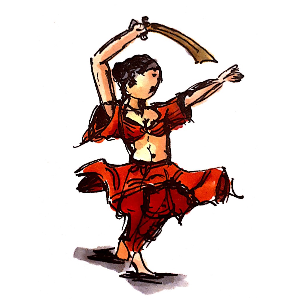 Sword Dance drawing by Daniel Gräfen | Doodle Addicts