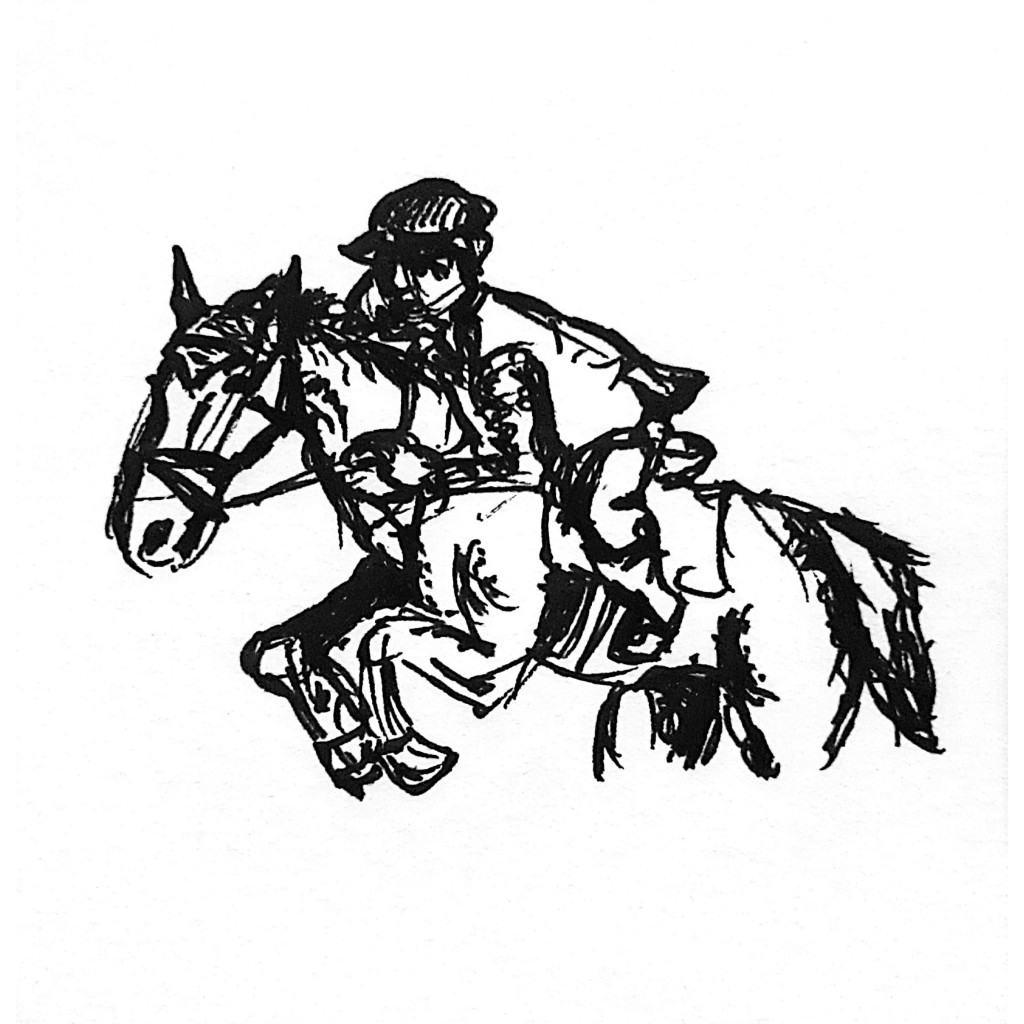 Show Jumper drawing by Daniel Gräfen | Doodle Addicts