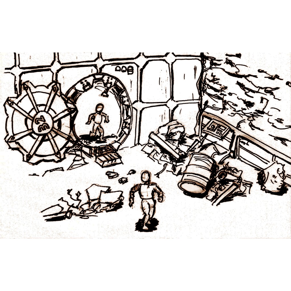 Fallout Scenery drawing by Daniel Gräfen | Doodle Addicts