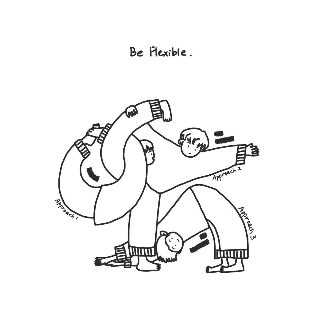 Be flexible drawing by zoe li | Doodle Addicts