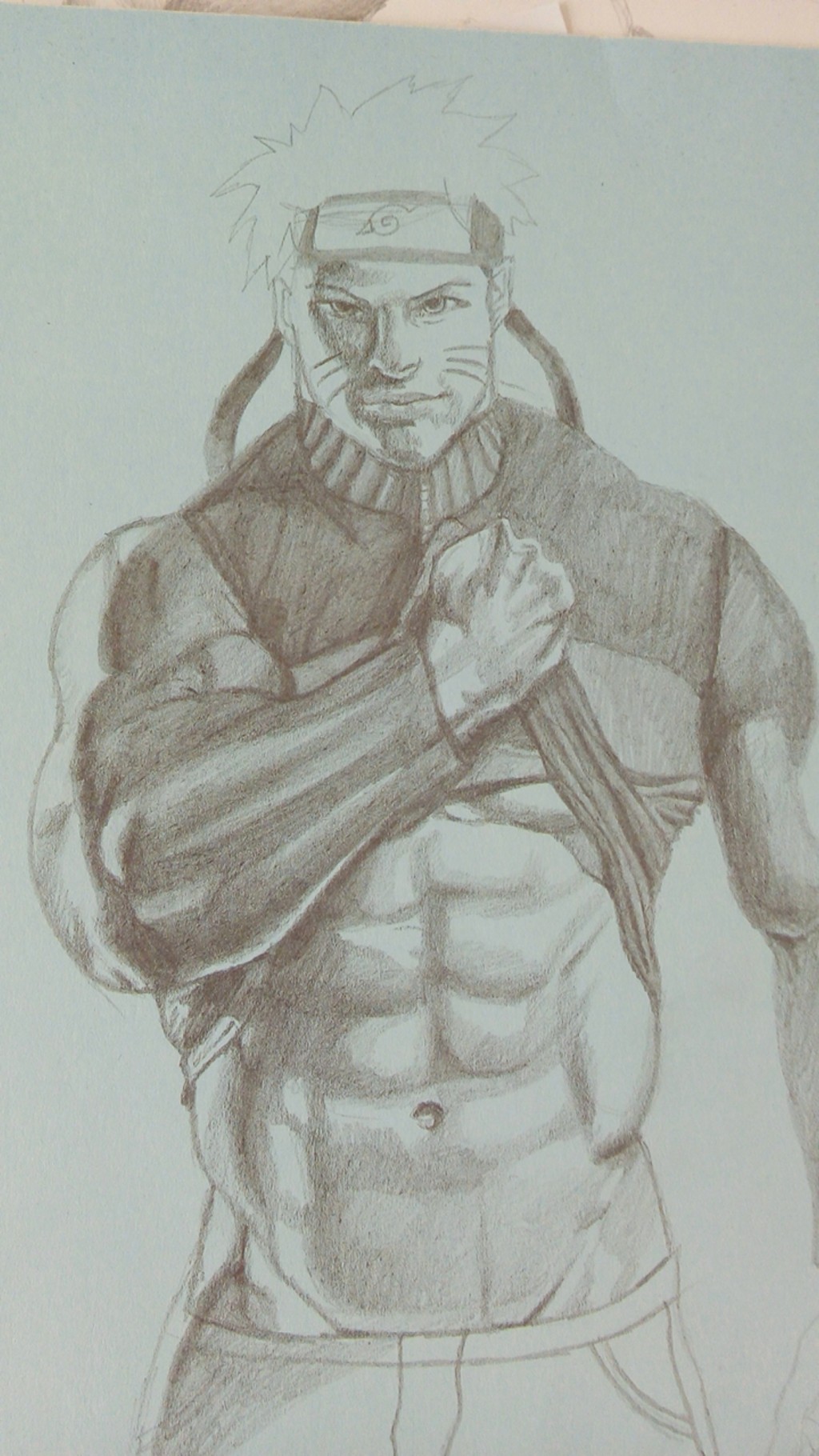 Buff Naruto drawing by Sandra | Doodle Addicts