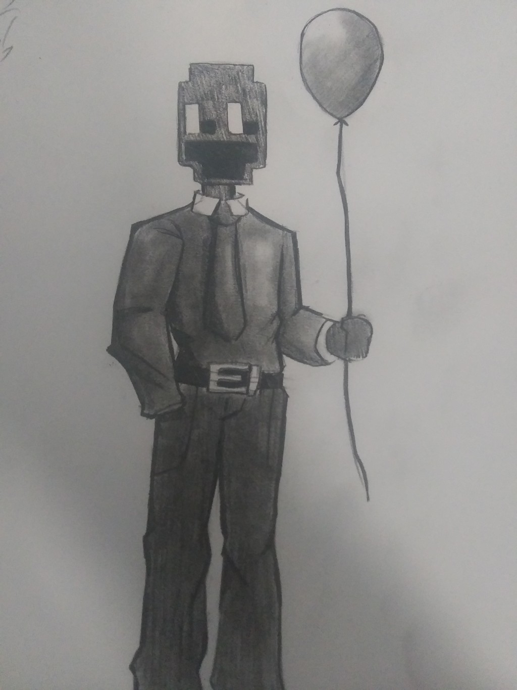 Peter holding a gad darn balloon drawing by Richard/Corvid | Doodle Addicts