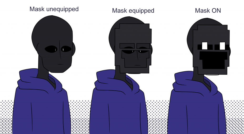 Concept of Masks (DSaF) drawing by Richard/Corvid | Doodle Addicts