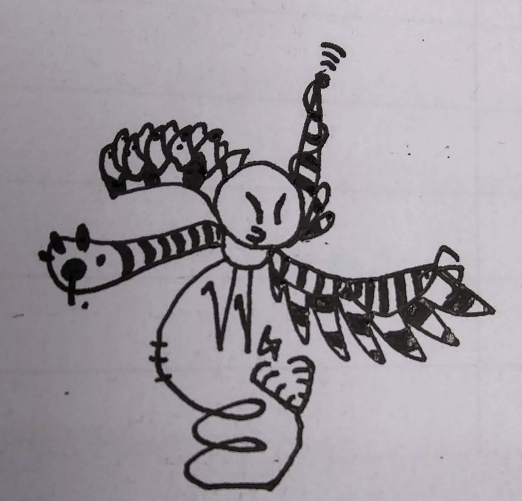 Zentangle-ish Boss Monster drawing by Richard/Corvid | Doodle Addicts