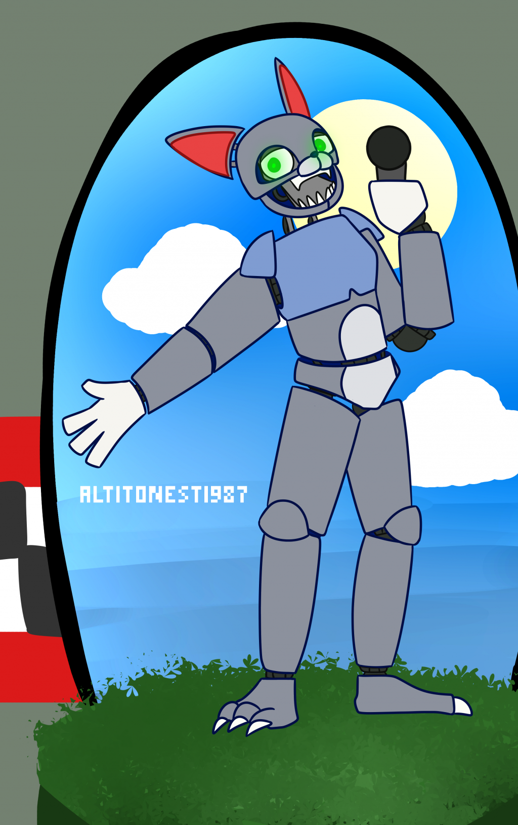 V2 Liz Cat's Elizabeth drawing by Richard/Corvid | Doodle Addicts