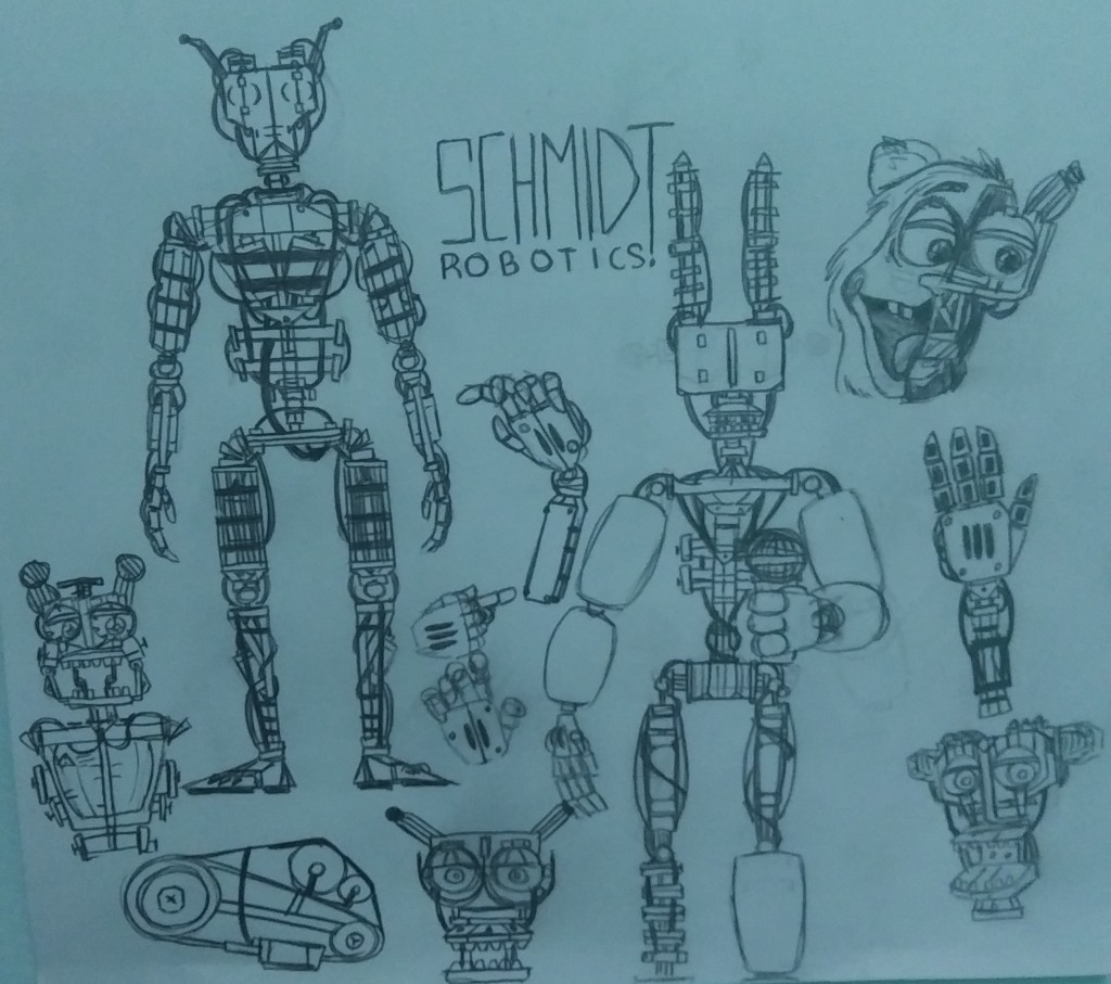 Animatronic sketches drawing by Richy | Doodle Addicts