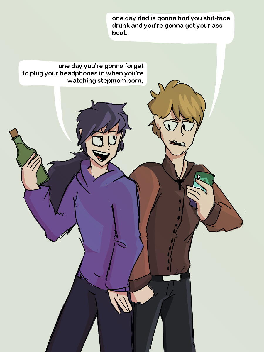 David & Peter Vue drawing by Richard/Corvid | Doodle Addicts