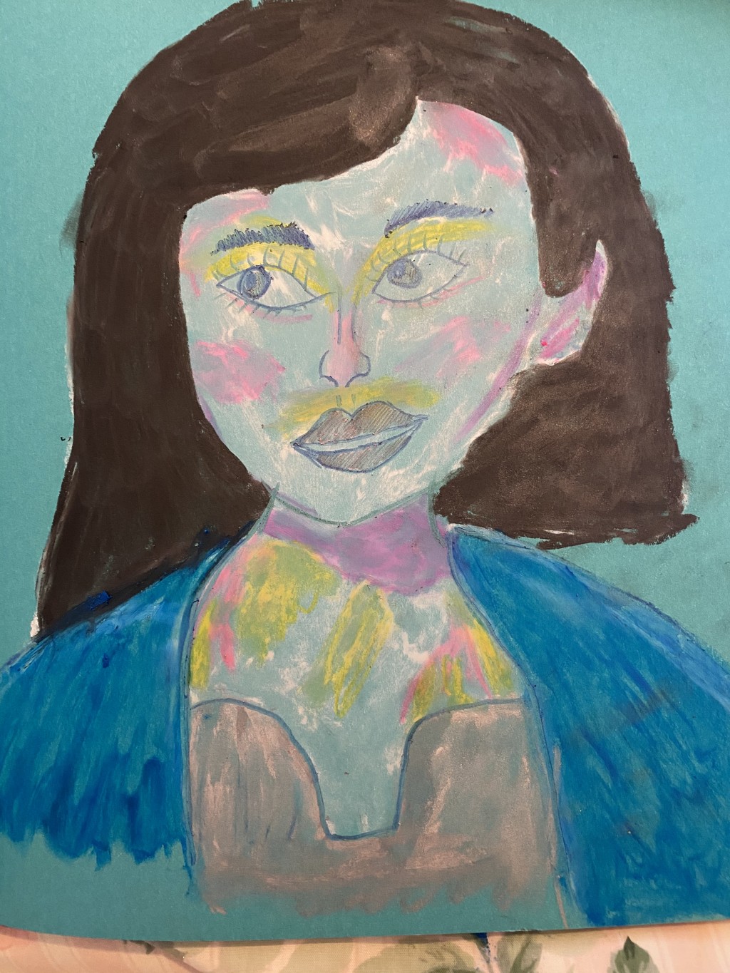 Pale looking face drawing by Aisha | Doodle Addicts