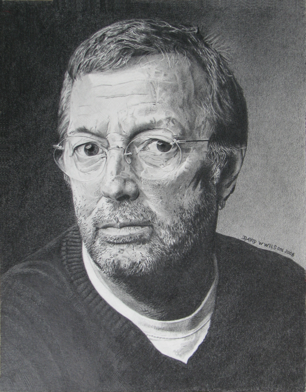 Sir Eric Clapton drawing by David Wilson | Doodle Addicts