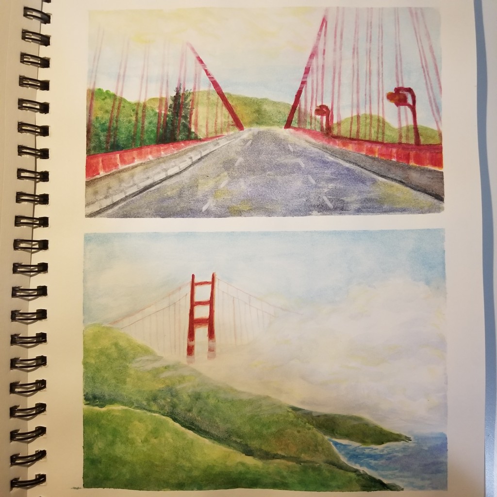 Golden Gate Bridge drawing by Michelle | Doodle Addicts