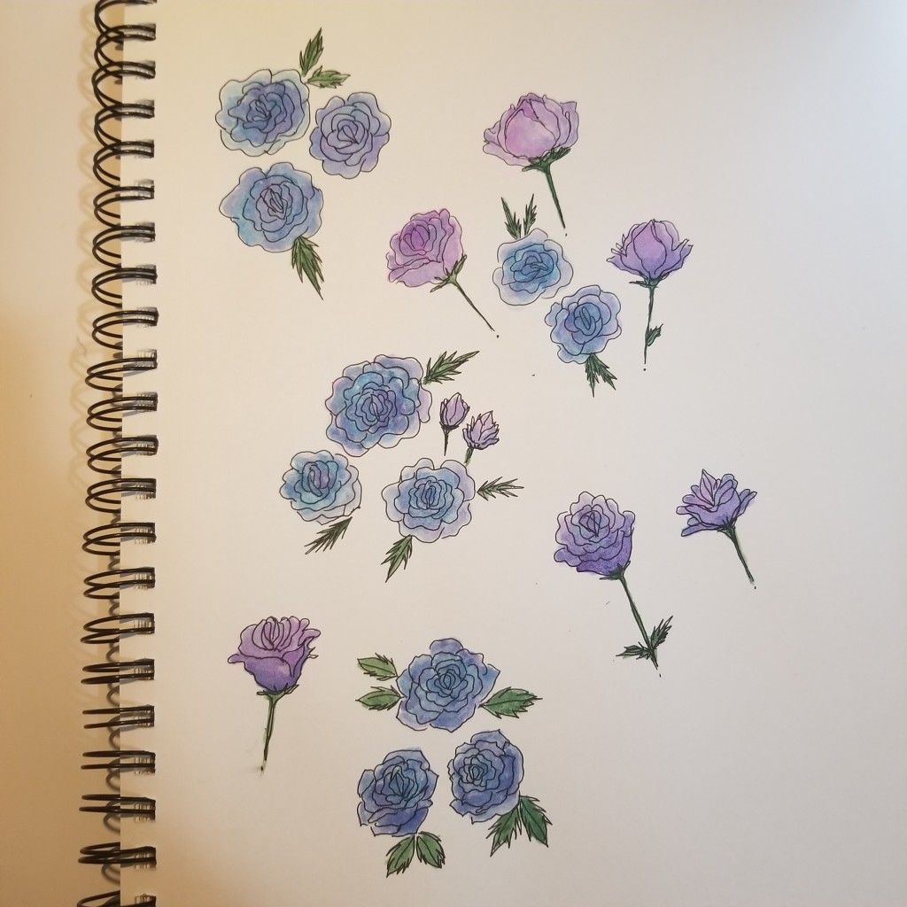 Roses drawing by Michelle | Doodle Addicts