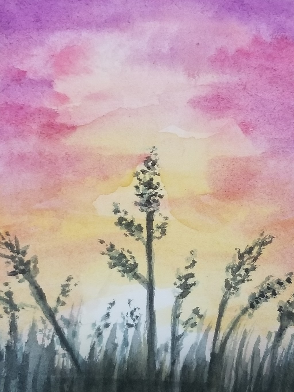 Sunset drawing by Michelle | Doodle Addicts