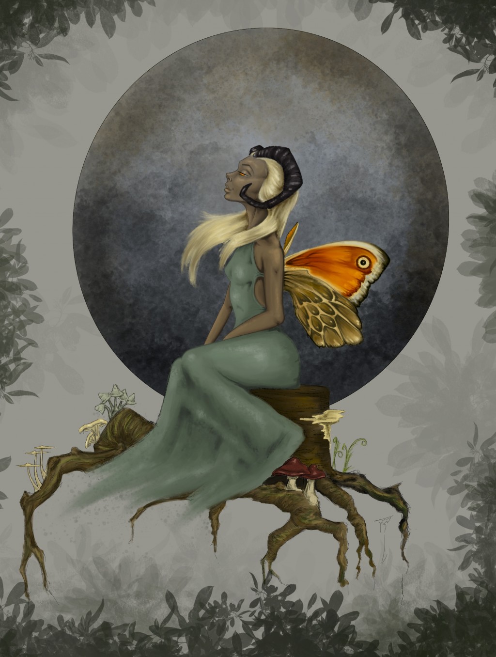 Gatekeeper fae drawing by Nicola Burton | Doodle Addicts