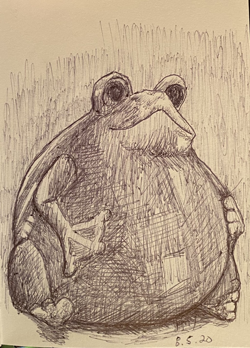 Frog....to be honest, im too lasy to be an artist. drawing by K.Stew ...