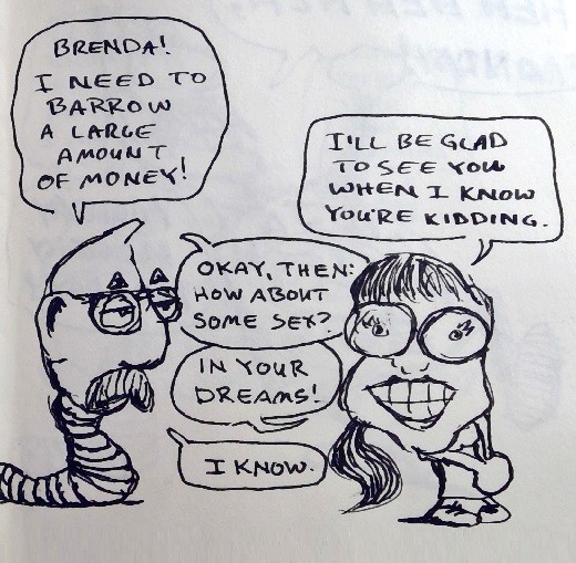 Brenda drawing by Dave Douglas | Doodle Addicts