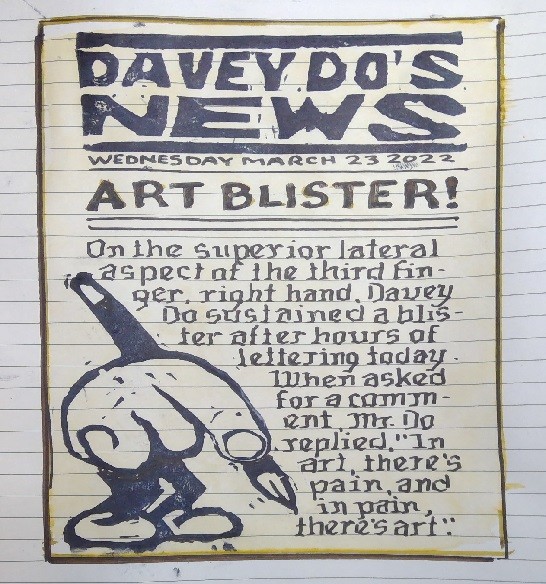 Art Blister! drawing by Dave Douglas | Doodle Addicts