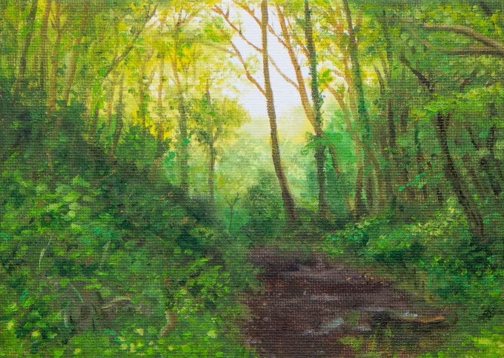 Path Through the Trees drawing by Chris Richards | Doodle Addicts