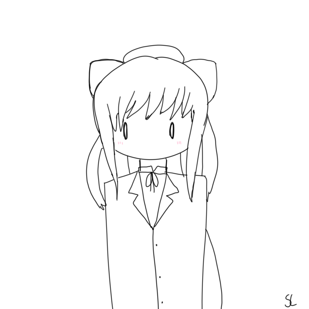 Monika drawing by Kira | Doodle Addicts