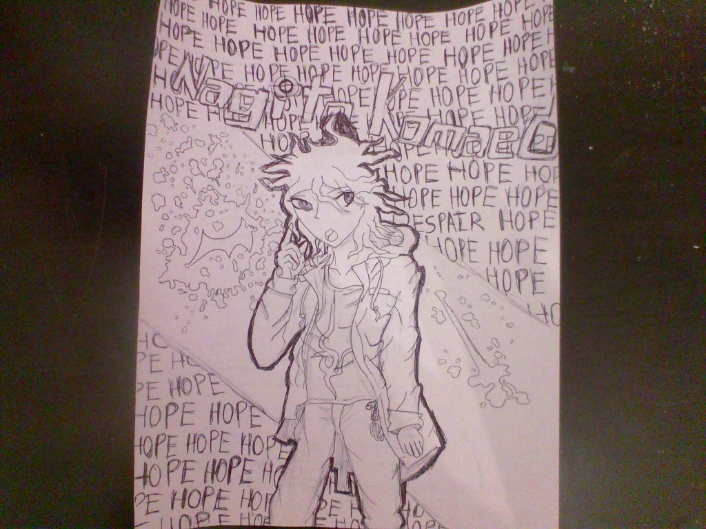 Danganronpa Nagito Komaeda drawing by Lynn | Doodle Addicts