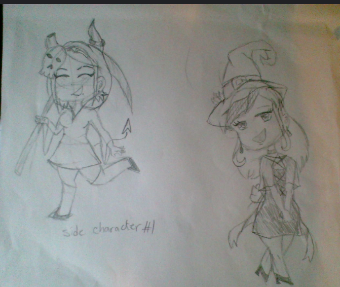 Chibi Halloween Character Designs drawing by Lynn | Doodle Addicts