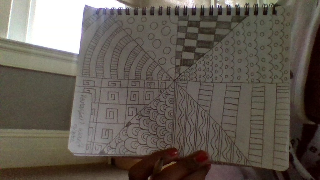 tangle rays drawing by kanaiyah ward | Doodle Addicts