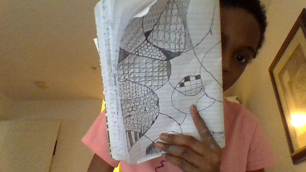 zentangle no 2 work in progress drawing by kanaiyah ward | Doodle Addicts