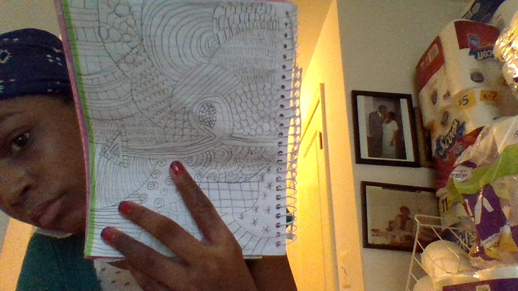 zentangle dash drawing by kanaiyah ward | Doodle Addicts