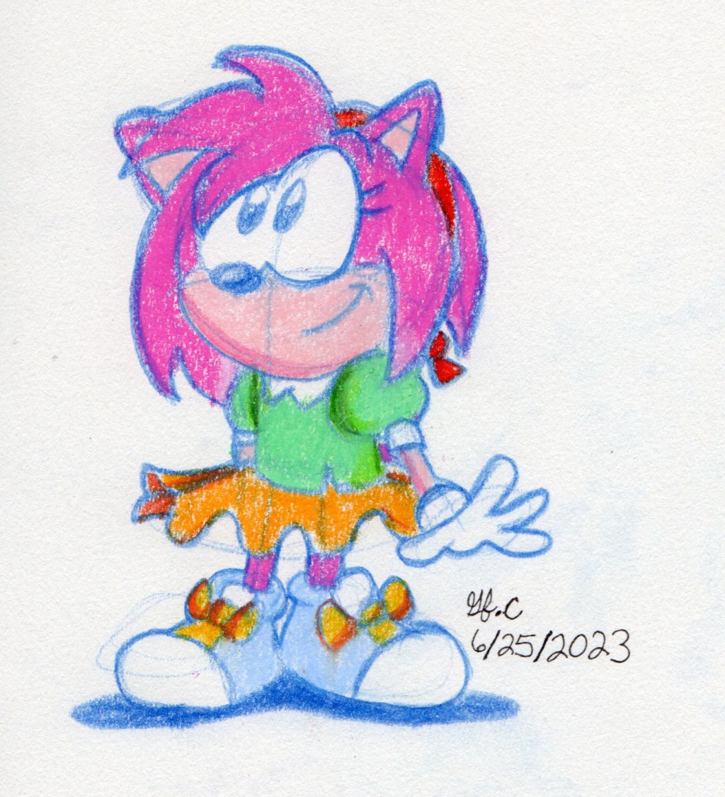 Classic Amy with a Modern Mix drawing by Ginger | Doodle Addicts