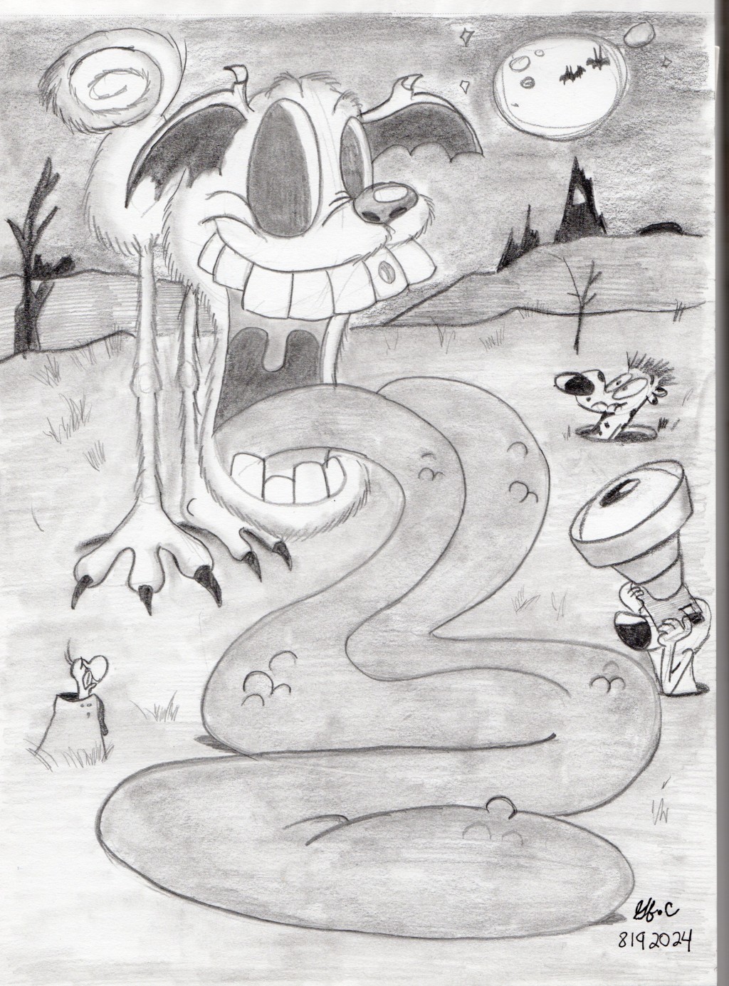 weird, wild, wacky and spooky drawing by Ginger | Doodle Addicts