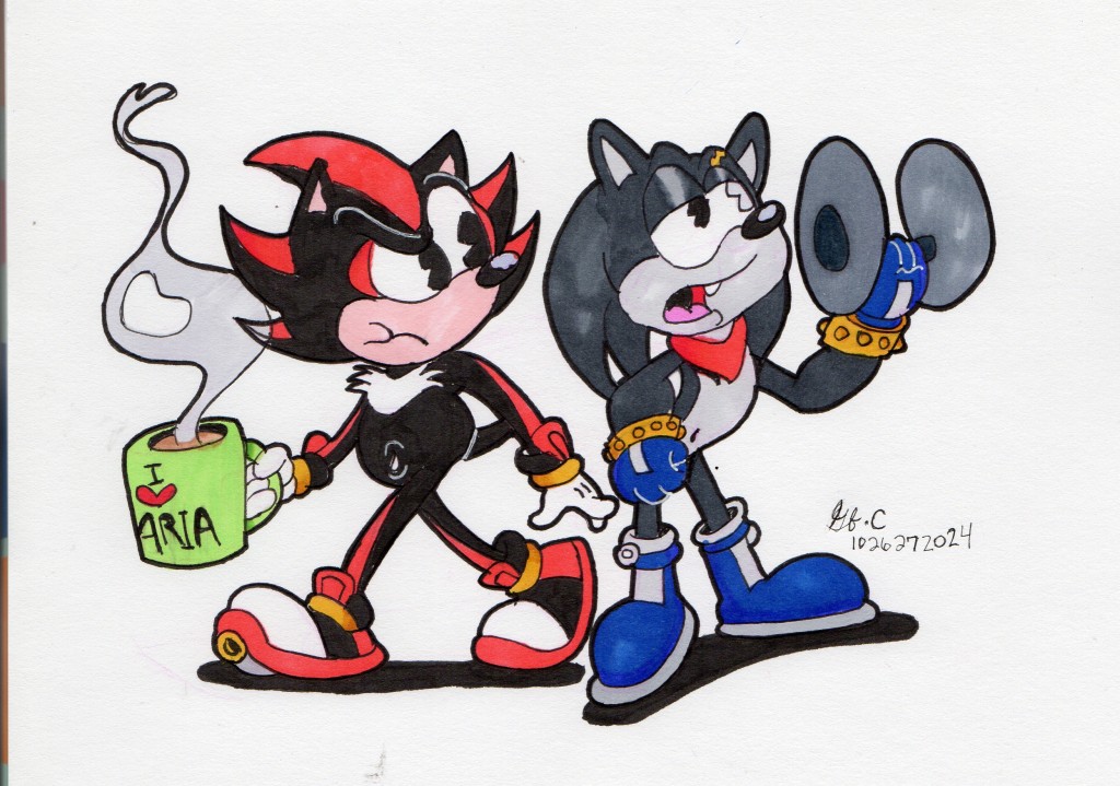 Shadow and Terios drawing by Ginger | Doodle Addicts