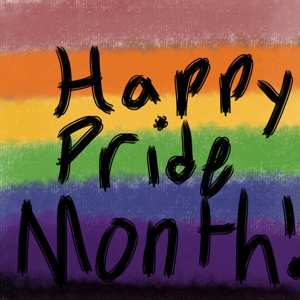 Happy pride month! drawing by GLB | Doodle Addicts