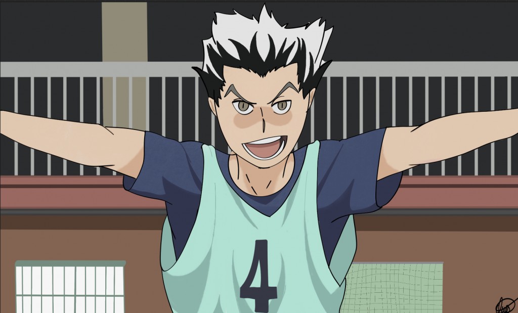 Bokuto drawing by Iris Ortiz | Doodle Addicts