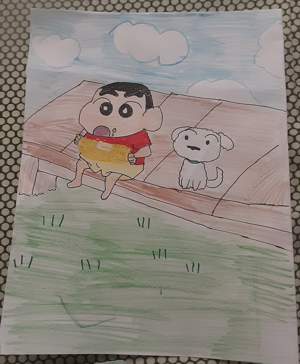 Shin chan drawing by Siri | Doodle Addicts