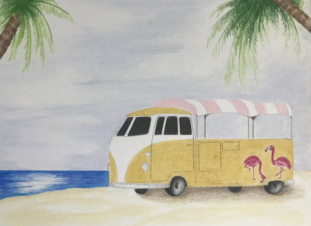 Just Beachy Drawing By Misti Doodle Addicts