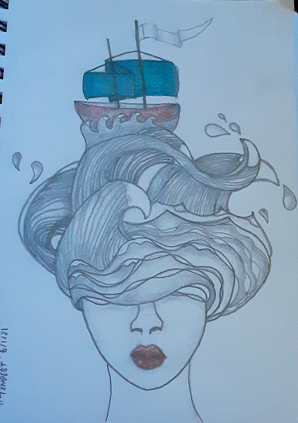 Tempest drawing by Andrea Hardy | Doodle Addicts