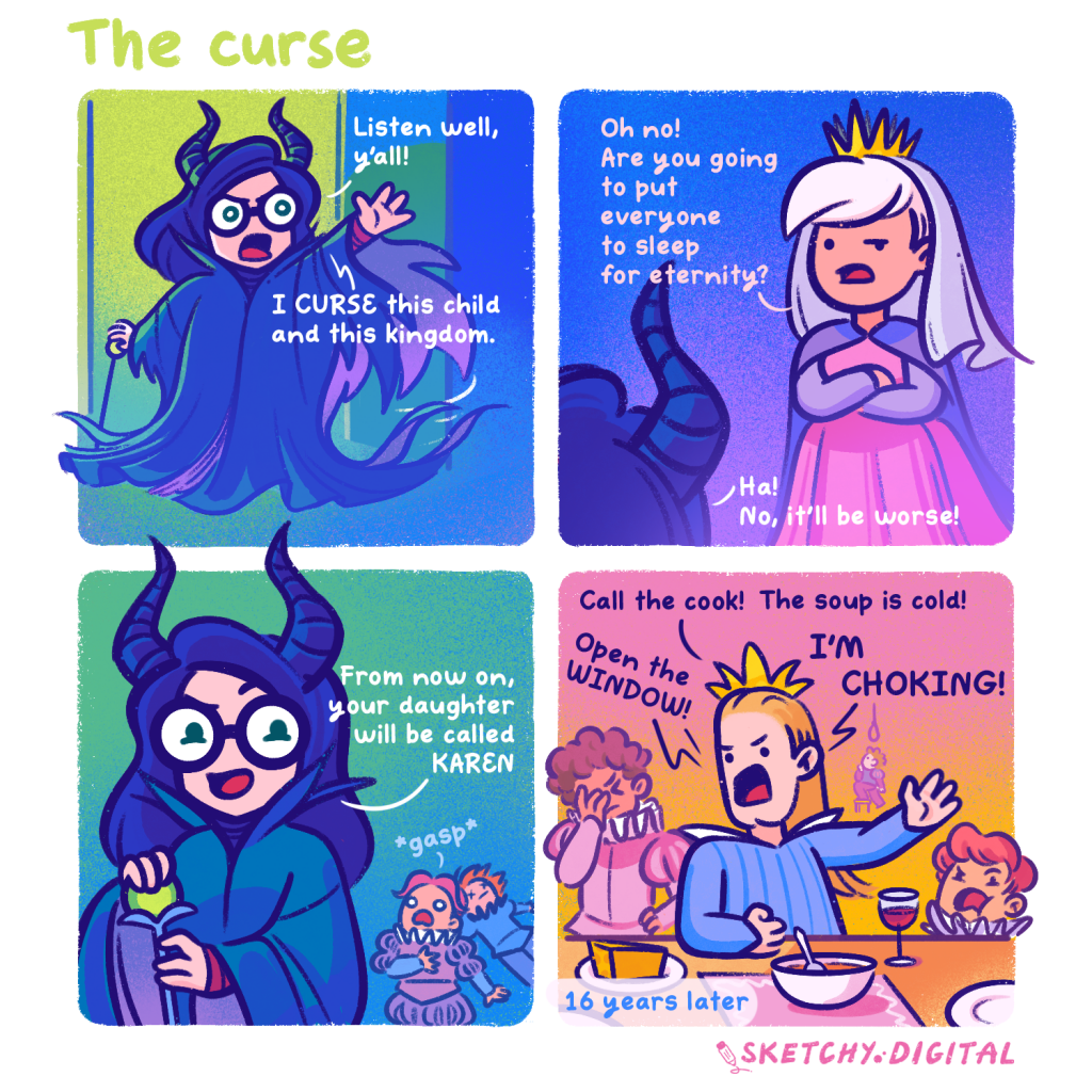 The curse drawing by The Covatar | Doodle Addicts