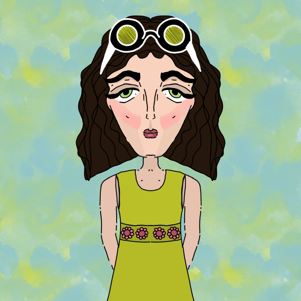 Mod Queen 1 drawing by Keely Schafer | Doodle Addicts