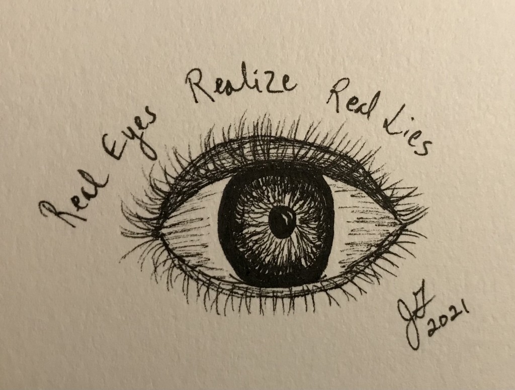 Inktober Eye drawing by Jean Garro | Doodle Addicts