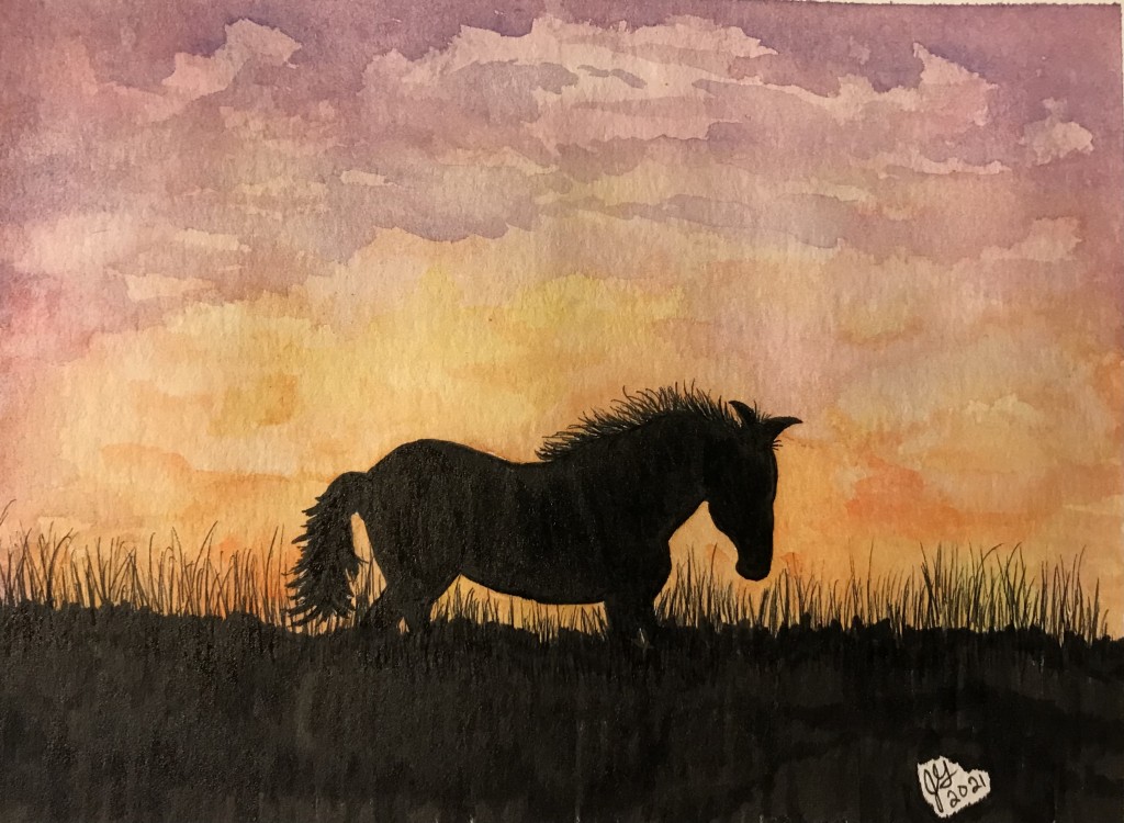 Sunset Spirit drawing by Jean Garro | Doodle Addicts