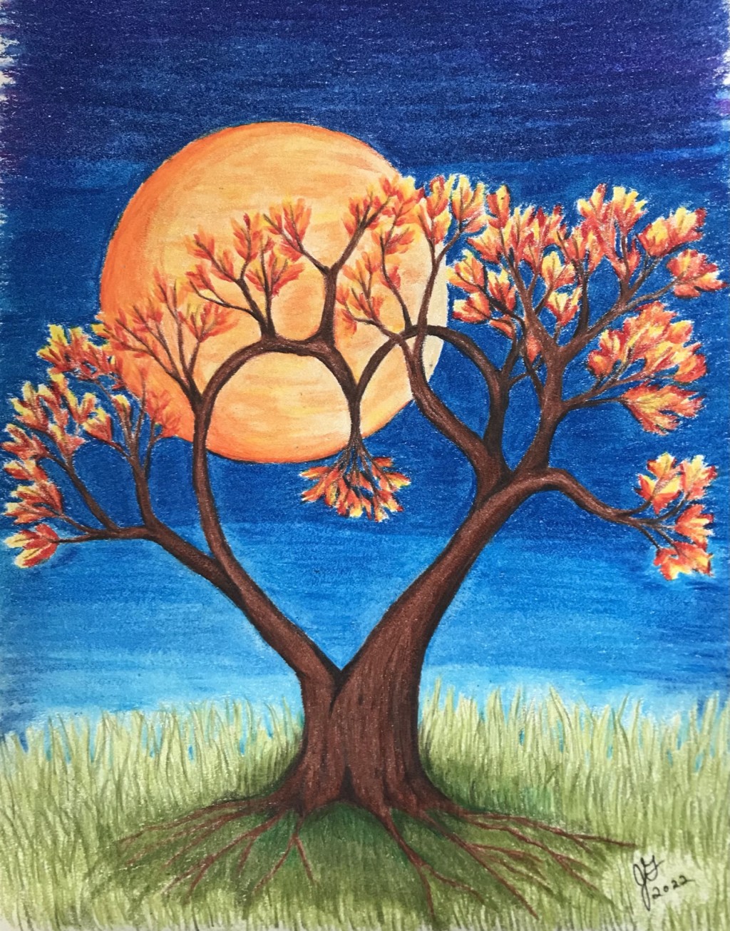 Tree of Love drawing by Jean Garro | Doodle Addicts