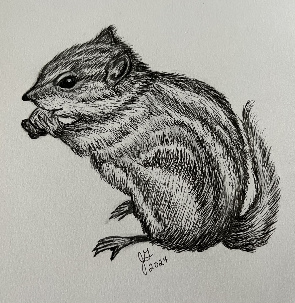 Chip drawing by Jean Garro | Doodle Addicts